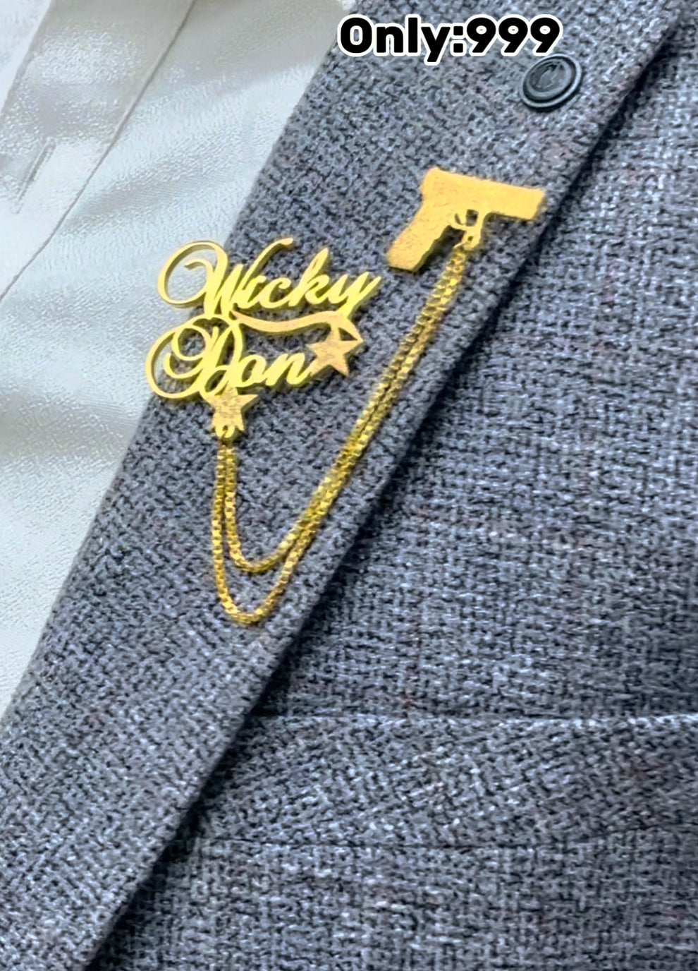 Gun Coat Pin – Customized Jewellers